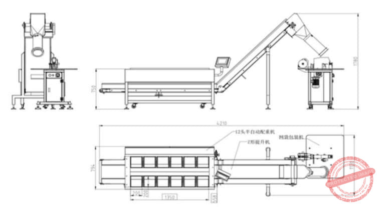 Semi-Automatic Vegetable Fruit Weighing Feeding Machine | Mesh Bag ...